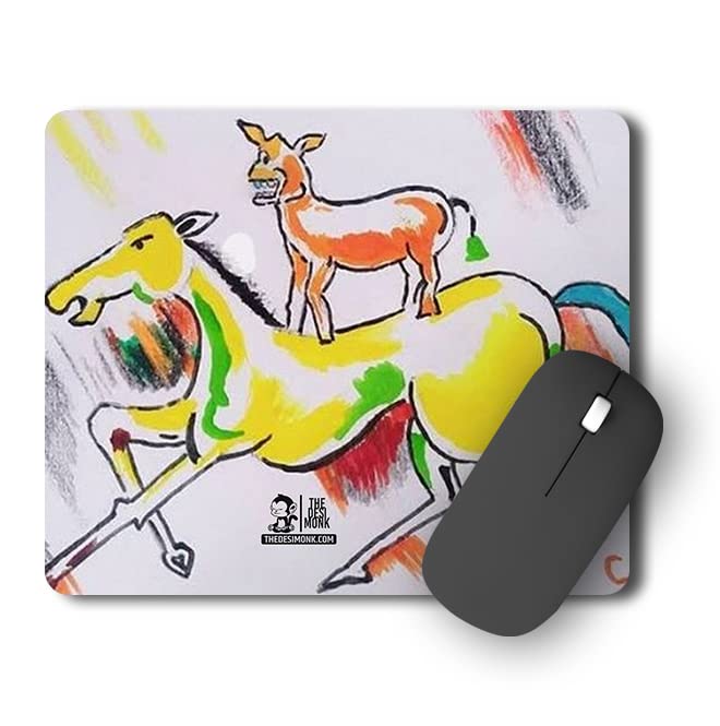 The Desi Monk Majnu Bhai Painting Mouse Pad for Gamers | Cult Classic ...