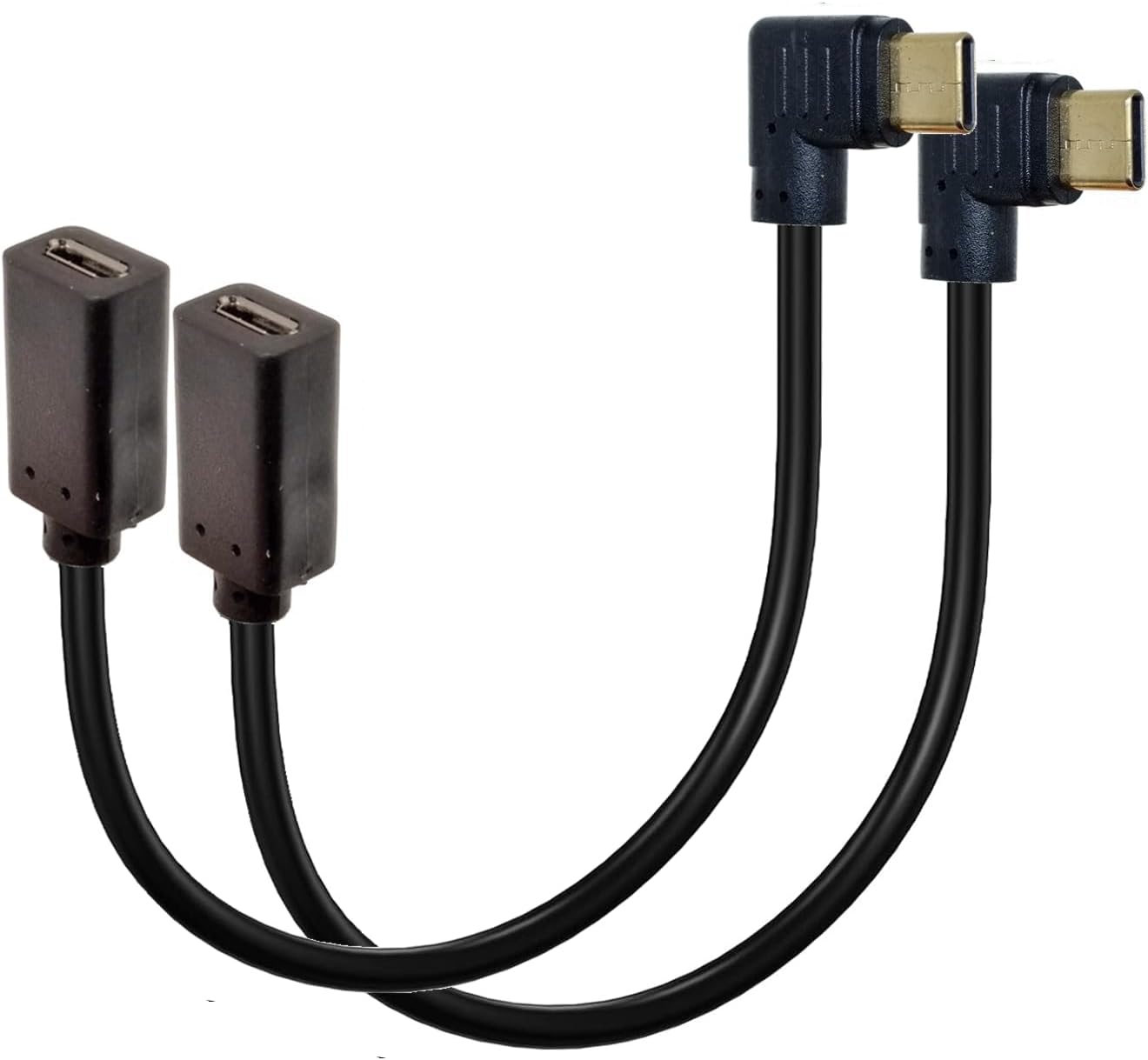 Amazon.com: zdyCGTime(30cm) Micro USB 2.0 to USB C Cable, Left Bend 90 ...