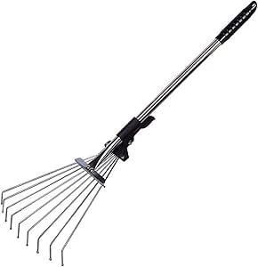 Amazon.com : MENFEZ Rakes, Scalable Garden Rake Extendable Leaves Rake ...