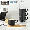 Amazon.com: Hasense Coffee Mug Ceramic Set of 4 with Stand - 15 oz ...