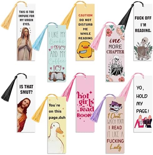 Amazon.com: Funny Bookmark, Cute Silly Goose Book Marks for Reading ...