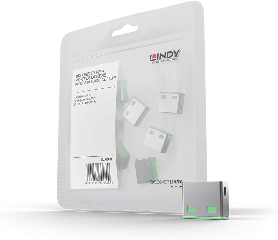 Amazon.com: Lindy USB Port Blocker - Pack of 4, White (40454) : Electronics