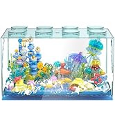 Amazon.com: Fish Tank Aquarium Building Block Set with Light, Under the ...