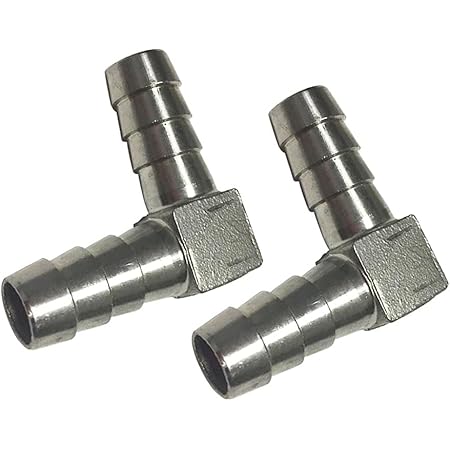 Amazon.com: Metalwork Casting 304 Stainless Steel Hose Barb Fitting 90 Degree L Right Angle ...