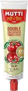 Mutti: "Doppio Concentrato" Double Concentrated Tomato Sauce, 130 G (4.58 Ounces) [ Italian ...