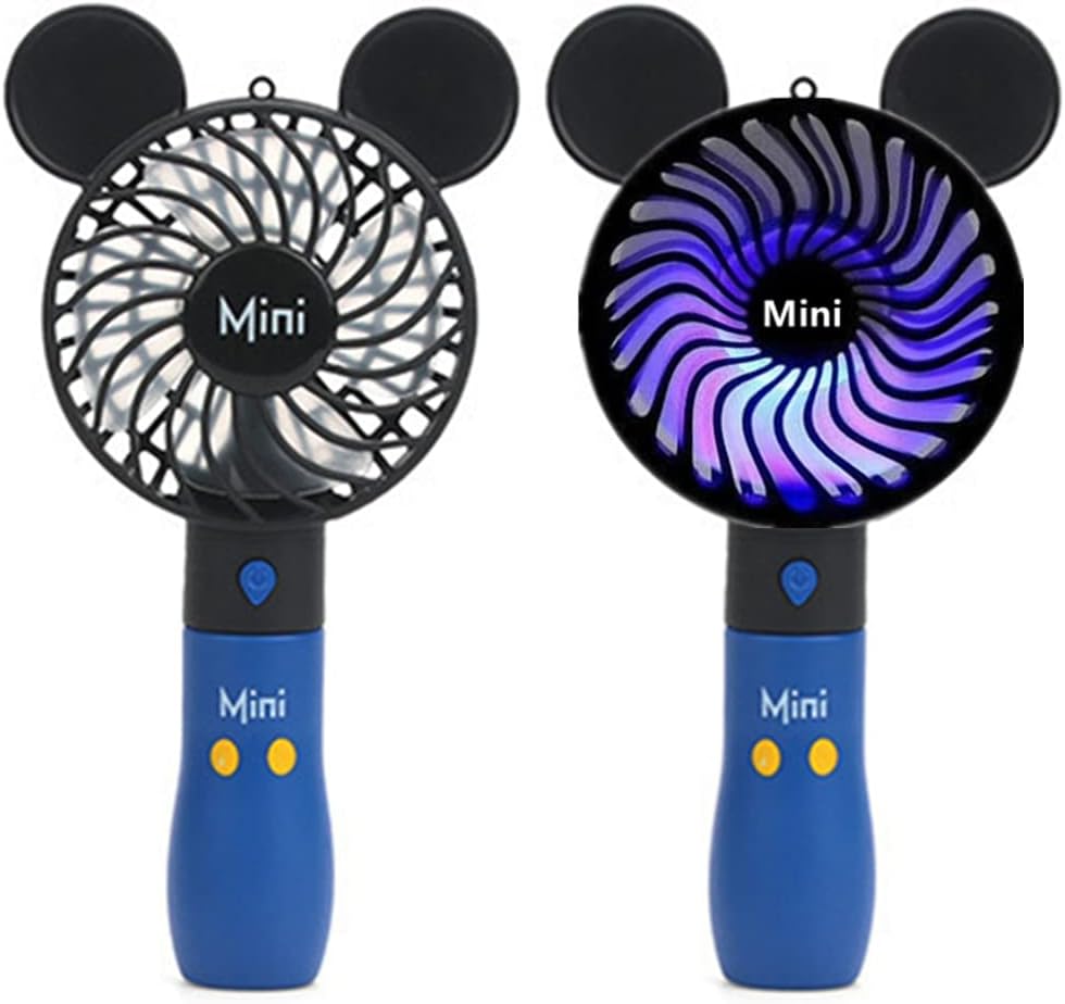 Amazon.com: Flashing Panda LED Mini Light-Up Handheld Personal Fan w ...