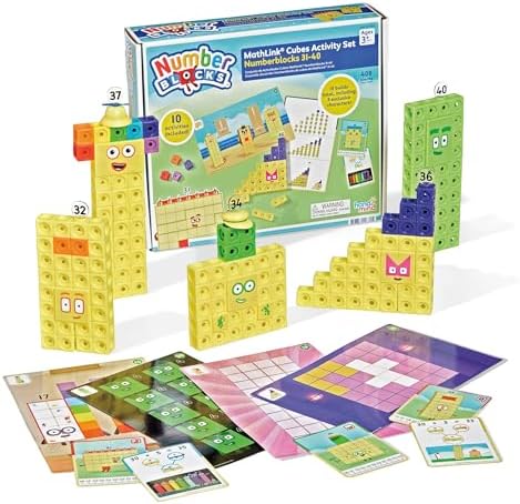Buy hand2mind Numberblocks 31-40 MathLink Cubes Activity Set - Learn ...