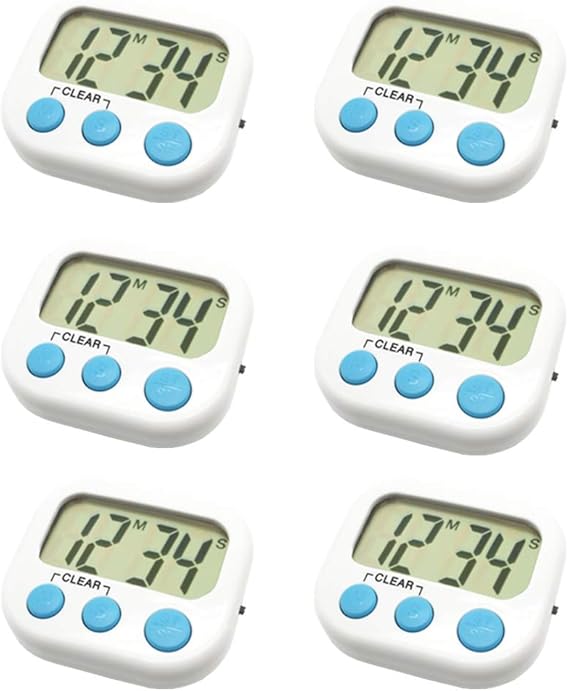Amazon.com: 6 Pack Digital Kitchen Timer Small Classroom Timers for ...