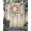 RED DECO Fall Reed Floral Welcome Wreath for Front Door - 24 inch ...