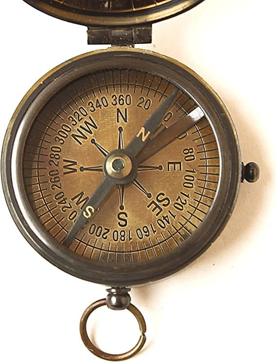 Compass Vintage Finish Kelvin Hughes 100 Year Calendar Compass Brass ...