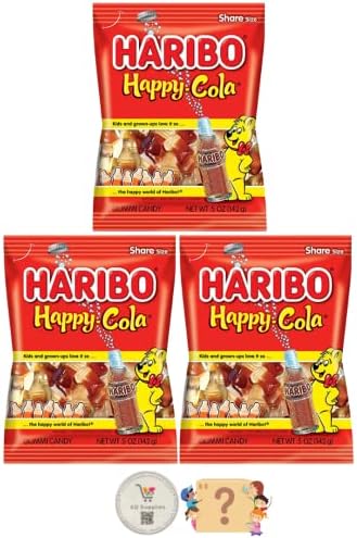 Amazon.com: Haribo Fizzy Cola Pack of 3 (5 oz Bags) | Assorted Candy ...