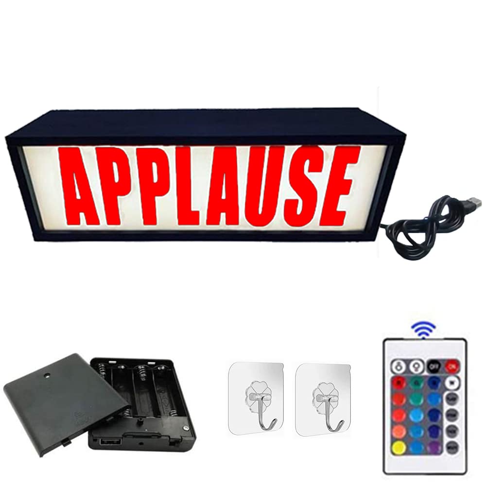 Amazon.com : APPLAUSE Clapping Hands Sign Illuminated Signs, On Air LED ...