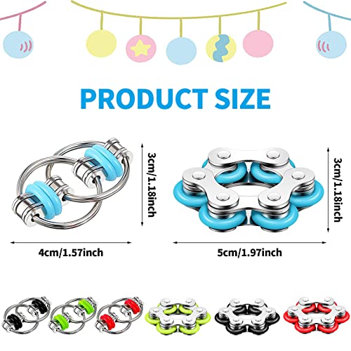 Diyiming 8 Pack Fidget Toys Bicycle Chain Decompression Toy Bike Chain ...