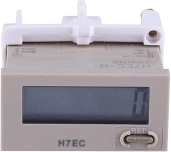 Amazon.co.jp: Digital Counter Electronic Counter No Input Voltage H7EC ...