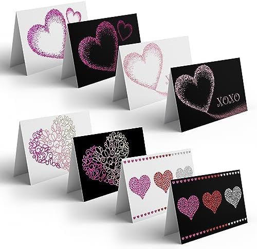 Amazon.com : Hallmark Valentine's Day Cards, Hearts and Stripes (24 ...