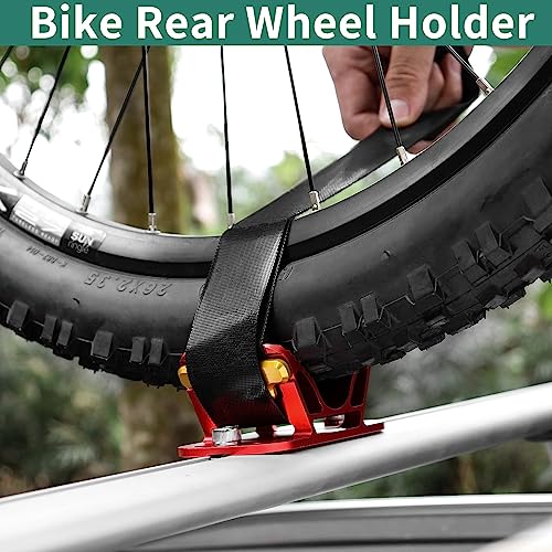 Snapklik.com : Bike Rear Wheel Holder, Aluminum Bike Carrier Rack, Car ...