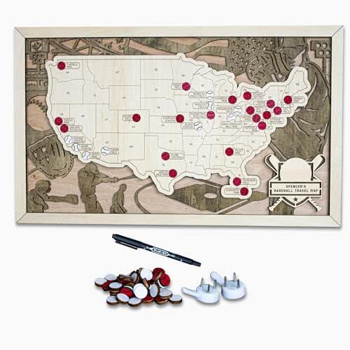 Amazon.com: Pro Baseball Stadium Tracker 11x 18 inch, Baseball Stadium ...