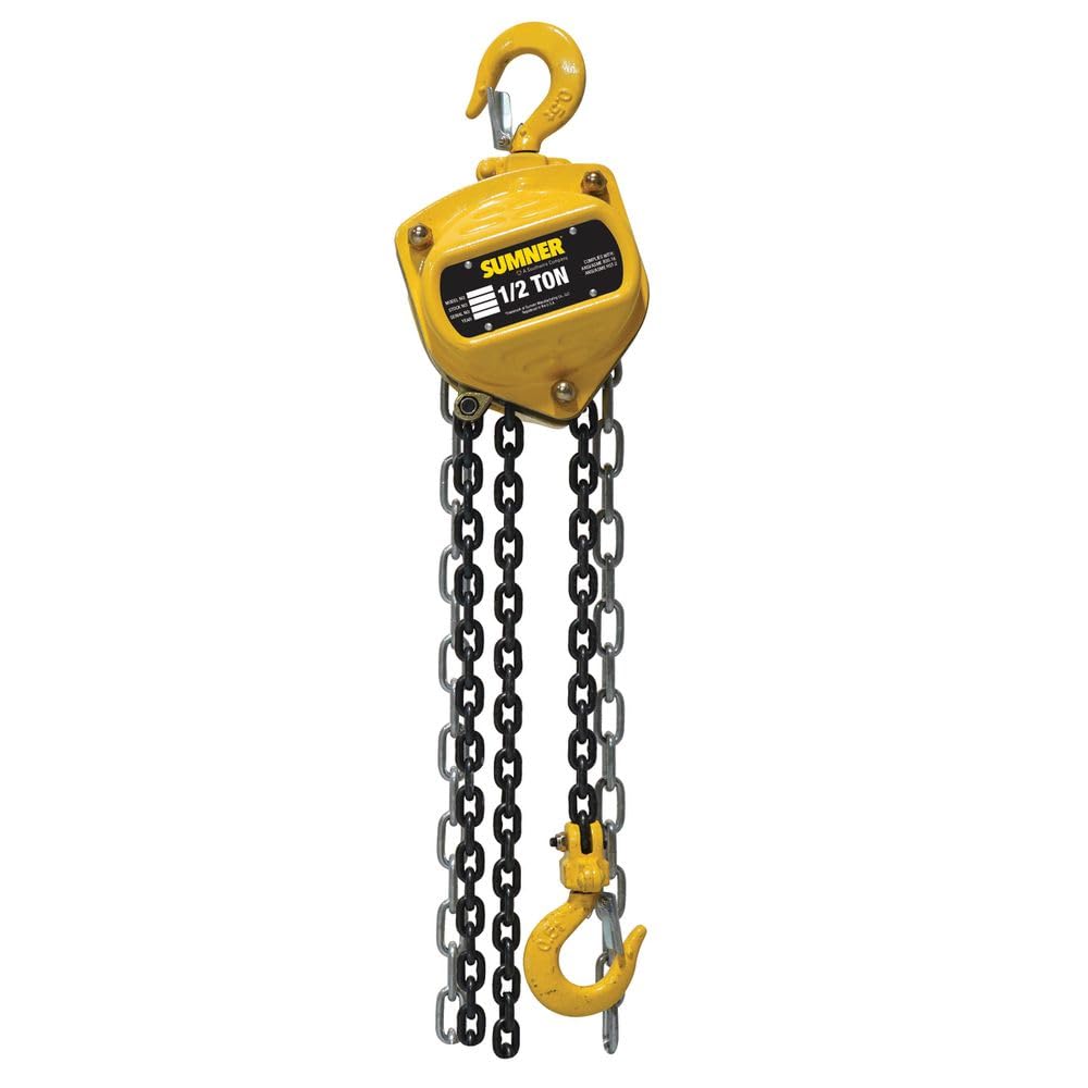 Southwire Sumner 787559 1/2 Ton Chain Hoist with 15 ft. Chain Fall ...