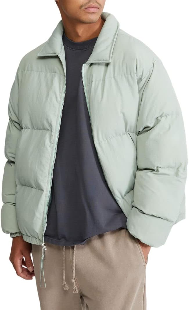 Amazon.com: PacSun Men's Coaches Puffer Jacket - Green size Large ...