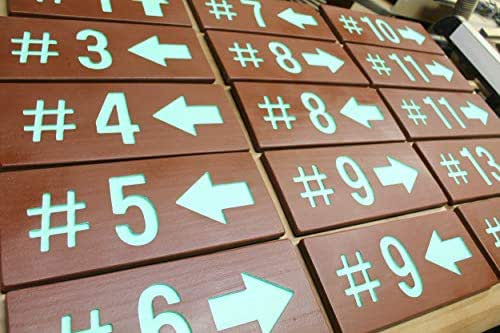 Amazon.com: Directional Number Sign, Lodging Signage, Hunting Blind ...