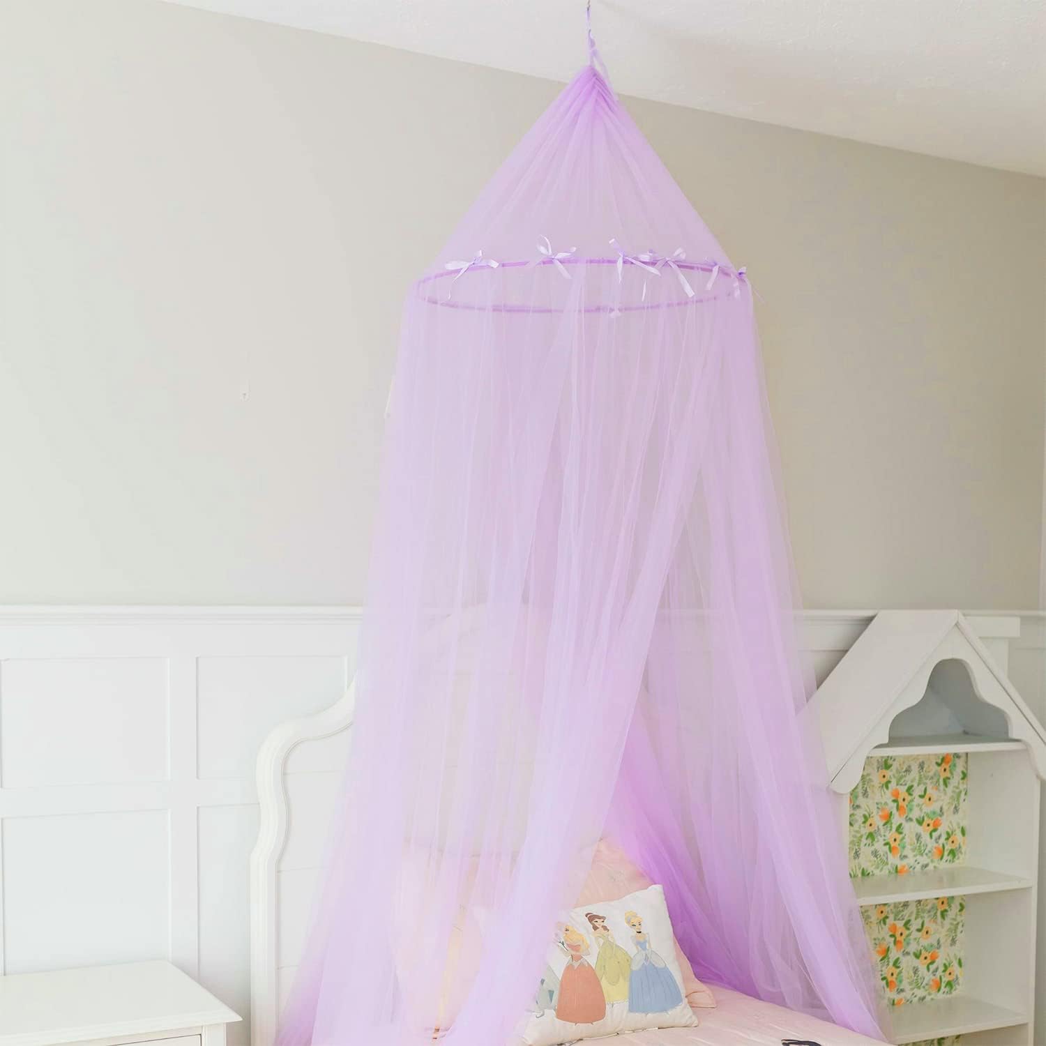 Amazon.com: Jenn & Joos Purple Princess Bed Netting Canopy for Girls ...