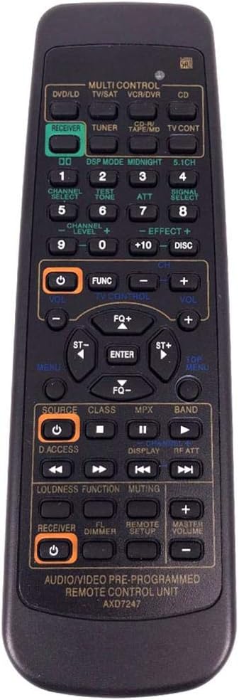 Remote Control AXD7247 fit for Pioneer AV Receiver VSX-D309 VSX-D409 ...