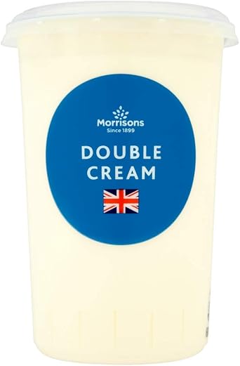 Morrisons British Double Cream, 600ml : Amazon.co.uk: Grocery