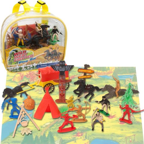 Buy DELUXE COWBOYS AND INDIANS, WESTERN WILD WILD WEST, ACTION 40 PC ...