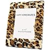Amazon.com - Happy Homewares Contemporary Designer Fluffy Leopard Print ...