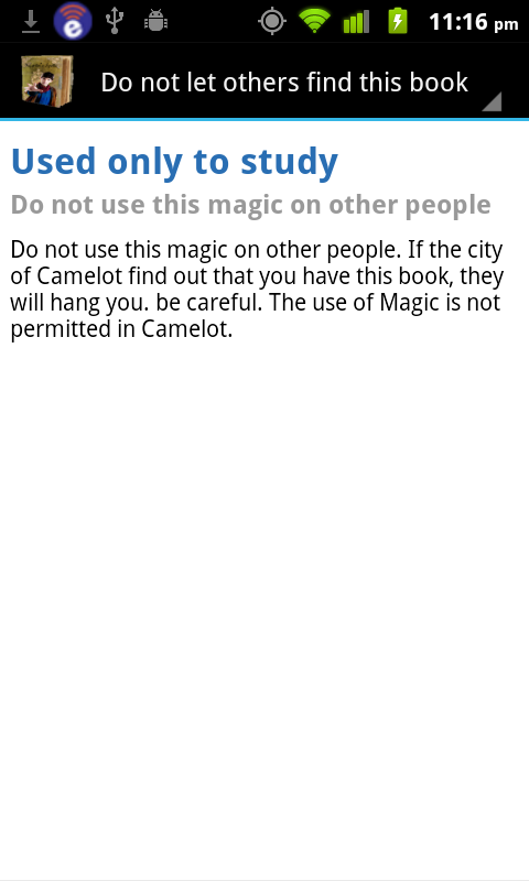 Merlin Spell Book 1 - App on the Amazon Appstore