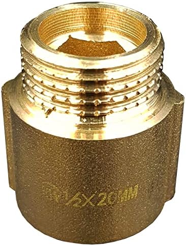 1/2 inch BSP (15mm) Female Male Thread Extension Pipe x Cast Iron Brass ...