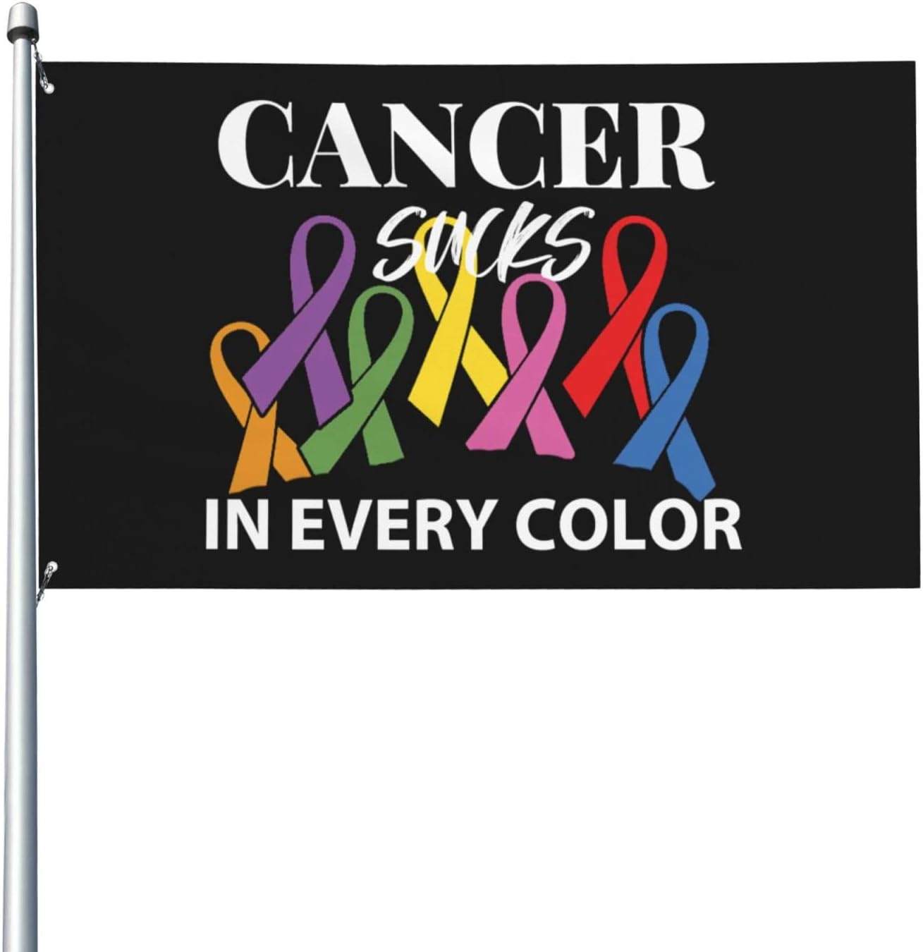 Amazon.com : Fight Cancer In All Color Fight Cancer Awareness Ribbons ...
