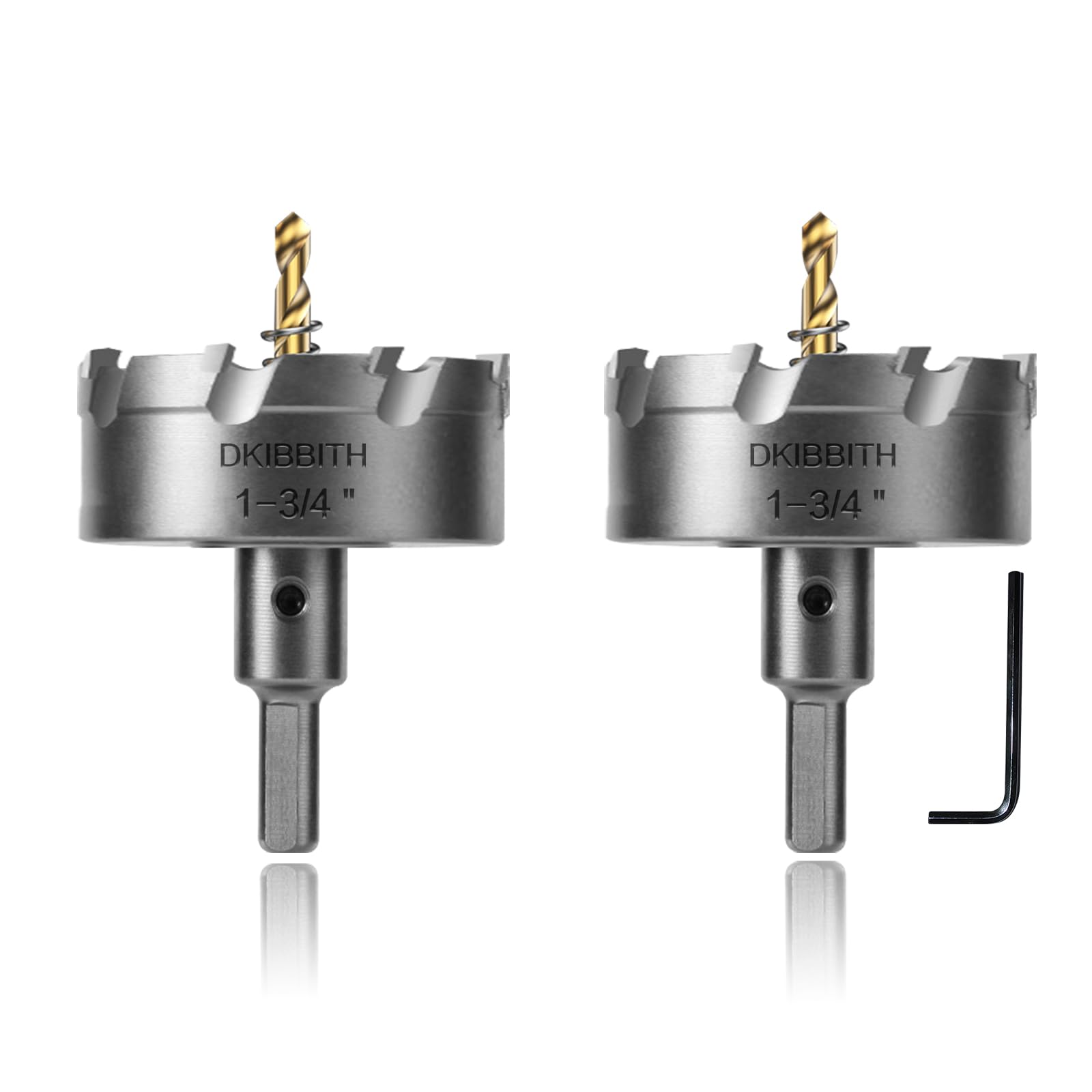 Snapklik.com : TCT Hole Saw Set, 2-Pack Of 1-3/4 (45mm) Heavy Duty ...