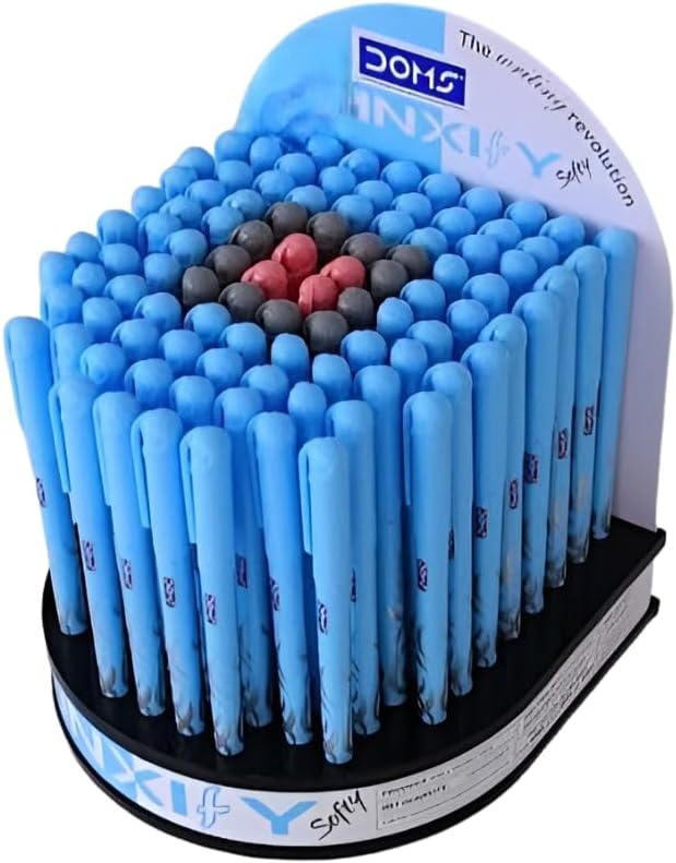 Doms INXON BALLPOINT PENS WITH SOFT RUBBERIZED GRIP FOR COMFORTABLE ...