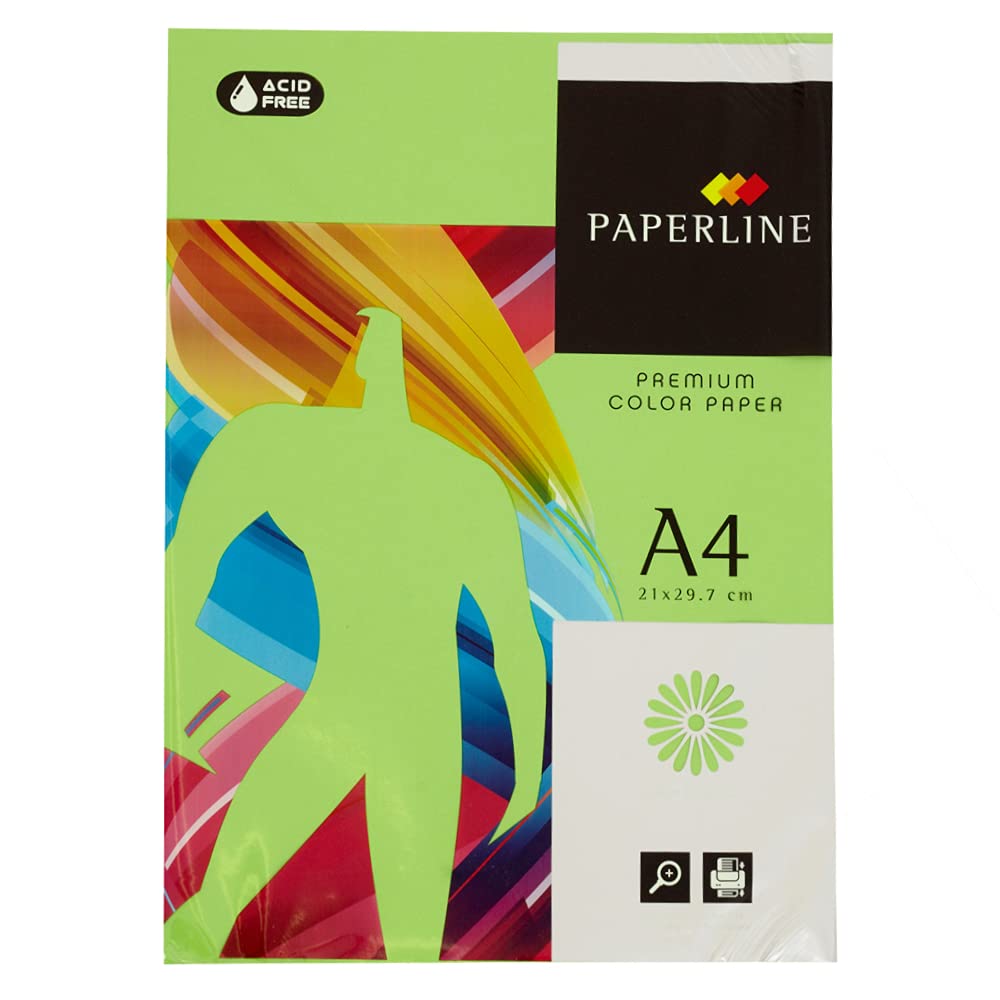 Papel De Color Verde Fuerte A4 - 500 Hojas 80g/m²