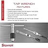 Amazon | Starrett 91C Tap Wrench, 1/4 - 5/8 Tap Size, 5/32 - 3/8 Square ...