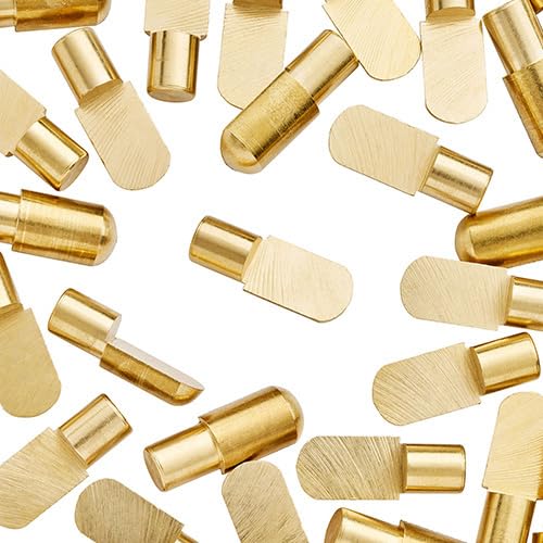 Amazon.com: WidgetCo 1/4" Solid Brass Shelf Pins, Shelf Supports ...