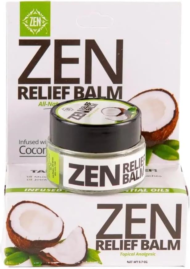 Amazon.com: ZEN Relief Balm® with Coconut Oil & 11 Essential Oils ...