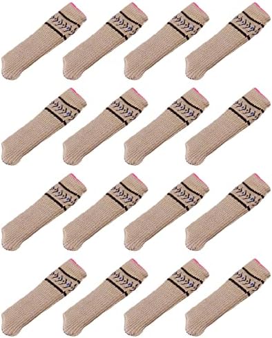 uxcell Chair Leg Socks Floor Protectors, 16pcs - Knitted Furniture Sock ...