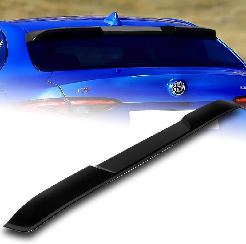 Amazon.com: HYPERSPEED W-Power Rear Roof Window Deflect Visor Spoiler ...