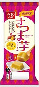 Amazon | いちまさ 和風 スイーツ さつま芋とうふ 195g（65g×3） × 1箱6入り 【2025.2.20までの季節限定販売】 | いちまさ | 卵豆腐・風味豆腐 通販