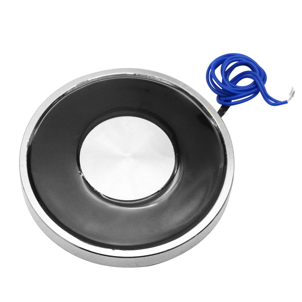Snapklik.com : TOMSHIELE 200N 80 X 10mm 12V Round Electric Magnet