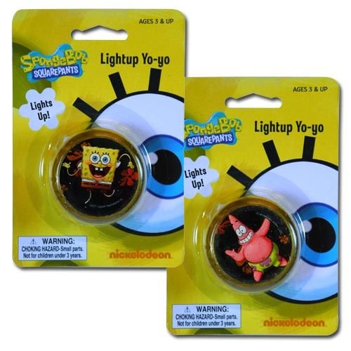 WeGlow International Spongebob Light Up Yo-Yo (Set of 3, Yellow Plastic ...