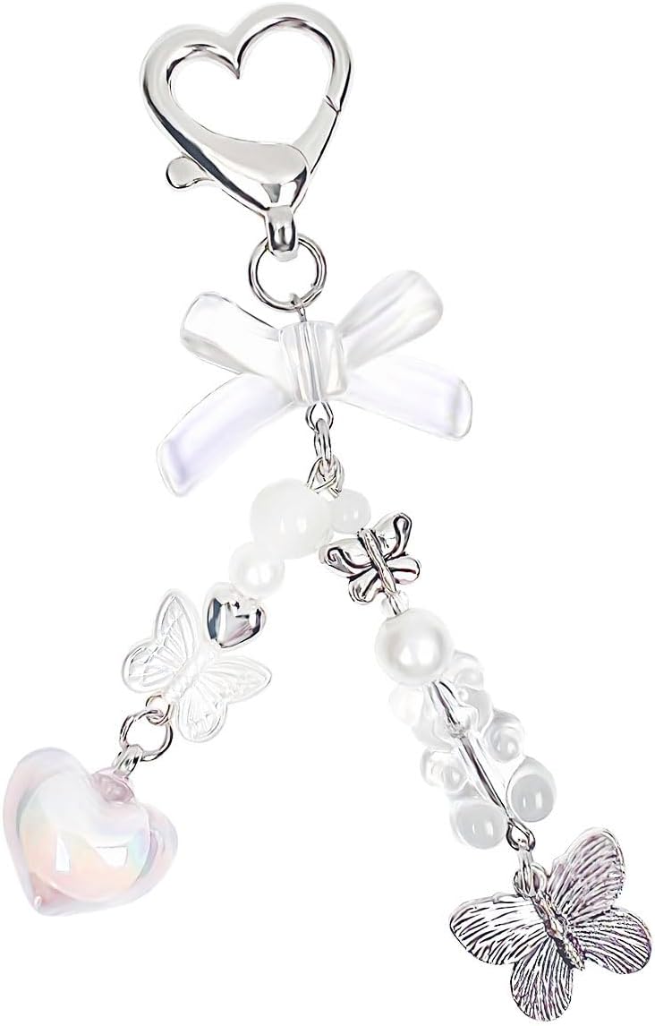 Darlingao Cute Keychains Y2K, Aesthetic Keychain Charms, Heart ...