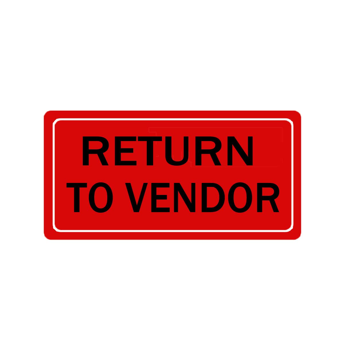 Amazon.com : Return to Vendor Labels Stickers,2 x 1 Inch Red Inventory ...