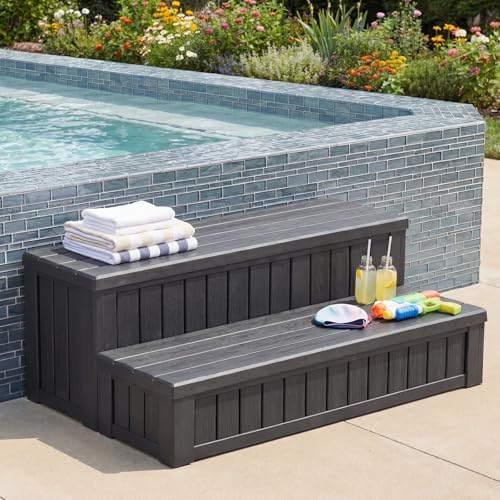 Amazon.com: 36.6” Hot Tub Steps with Storage, 780 lbs Load Capacity ...
