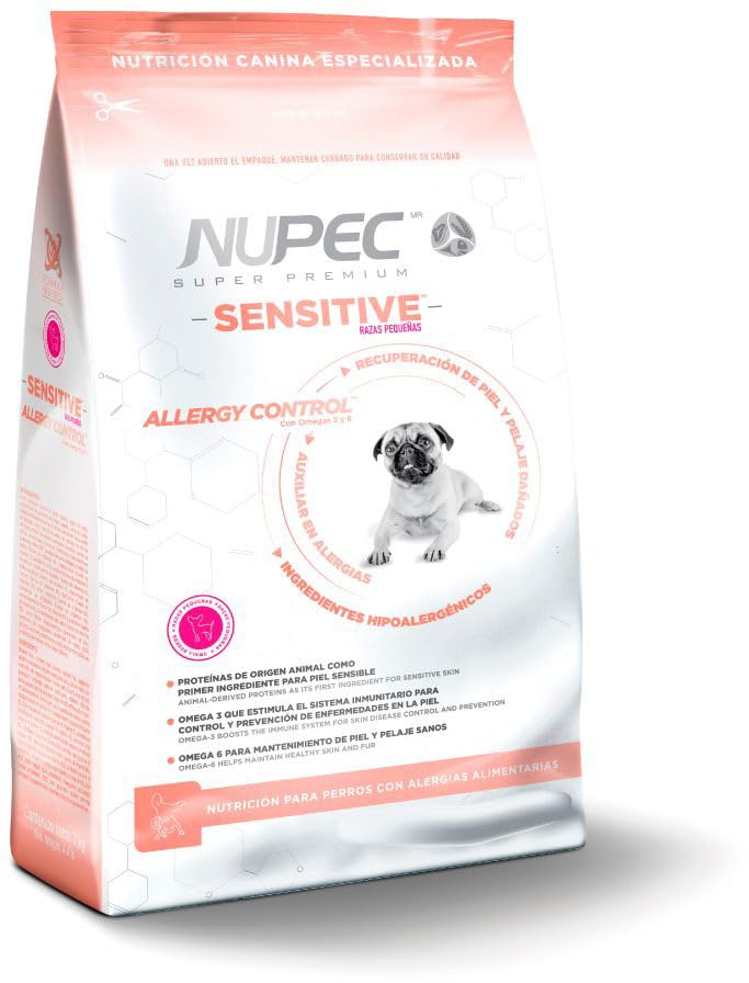 Nupec alimento para Perros Sensitive Razas pequeñas Control de alergias ...