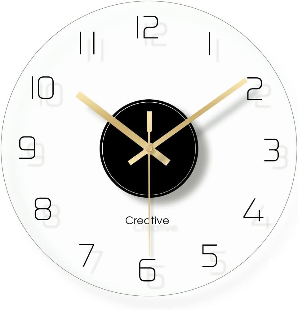 Amazon.com: Seiko Wall Clock Quiet Sweep Second Hand Clock Silver-Tone ...