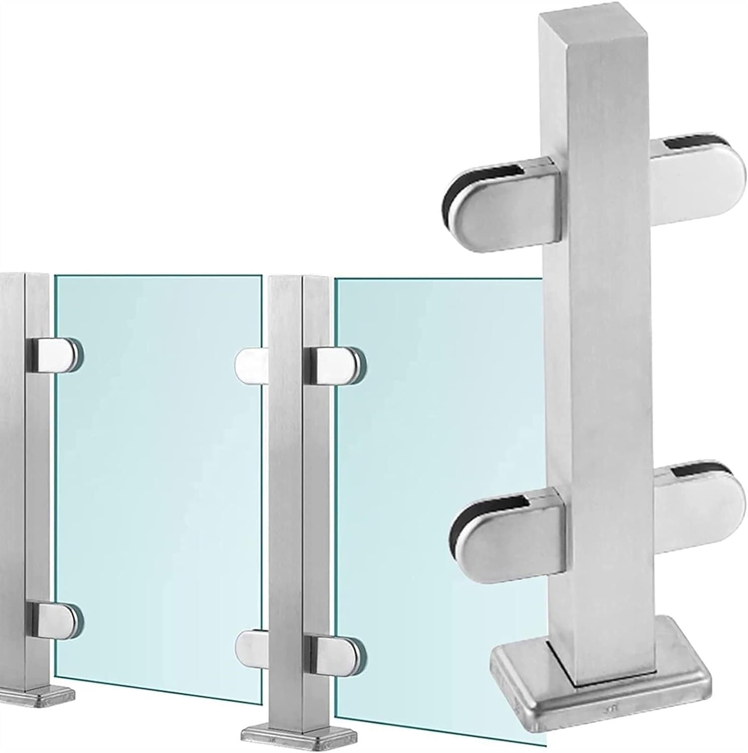 Amazon.com: Glass Balustrade Post, Glass Balustrade Post Stainless ...