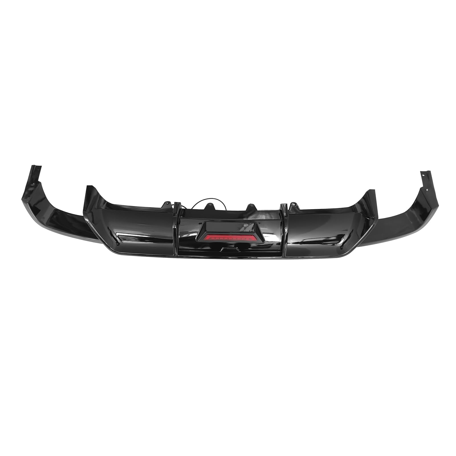 Amazon.com: IKON MOTORSPORTS, Rear Bumper Diffuser Lip W/Light ...